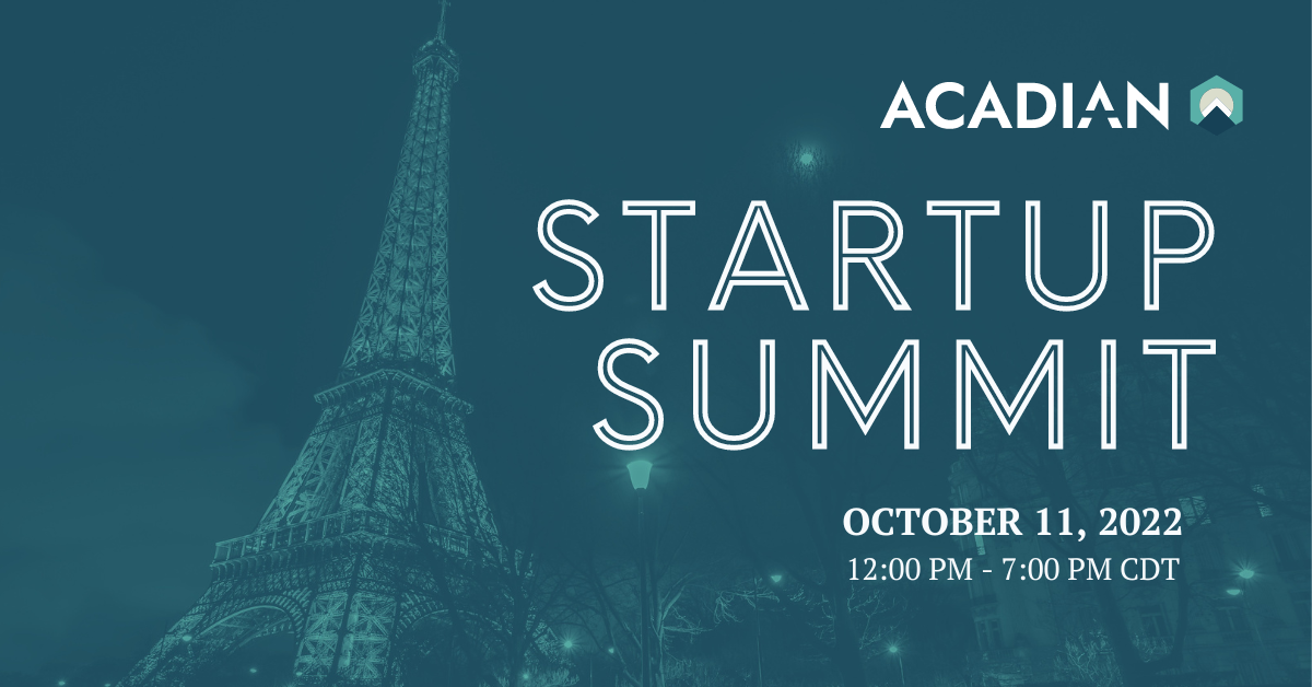Acadian Ventures Startup Summit